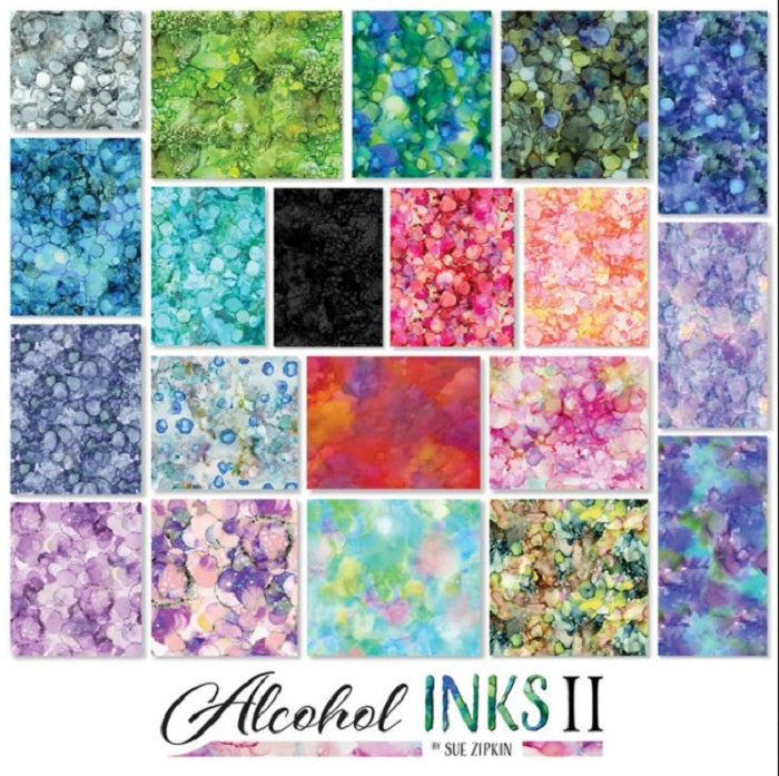 Alcohol Inks II - 5" Squares - Clothworks Textiles – Homestead Quilts