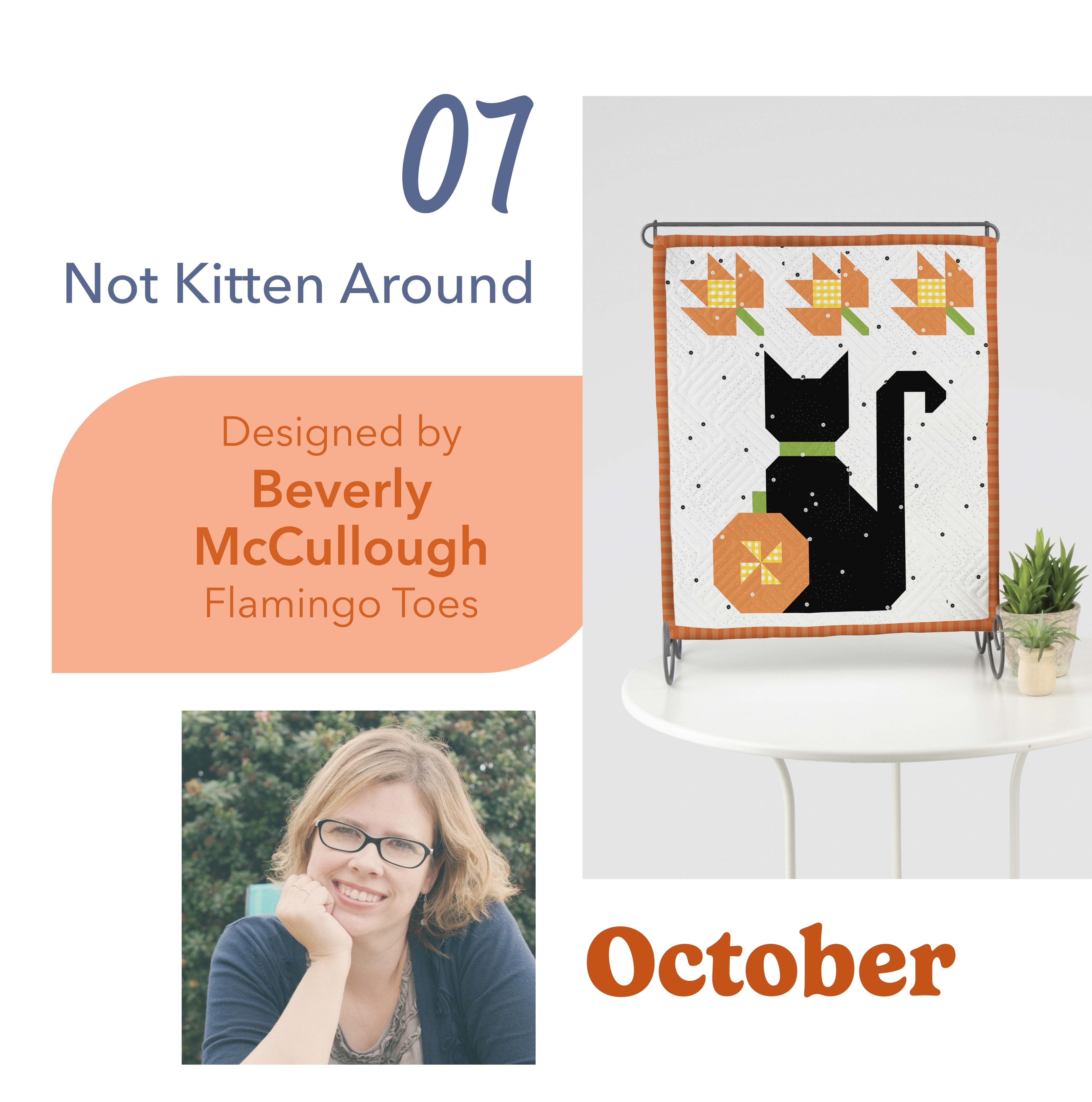 October Not Kitten Around Tabletop Banner Kit - Riley Blake Designs ...