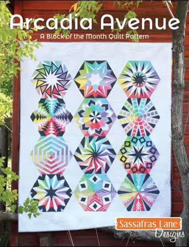 Arcadia Avenue Block of the Month Quilt Pattern - Sassafras Lane Desig ...