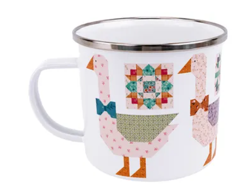 Gentler Times Enamel Tin Mug - Riley Blake Designs – Homestead Quilts